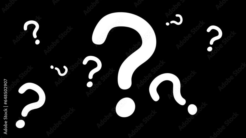 question mark animation,questions on black background,hd,for social ...