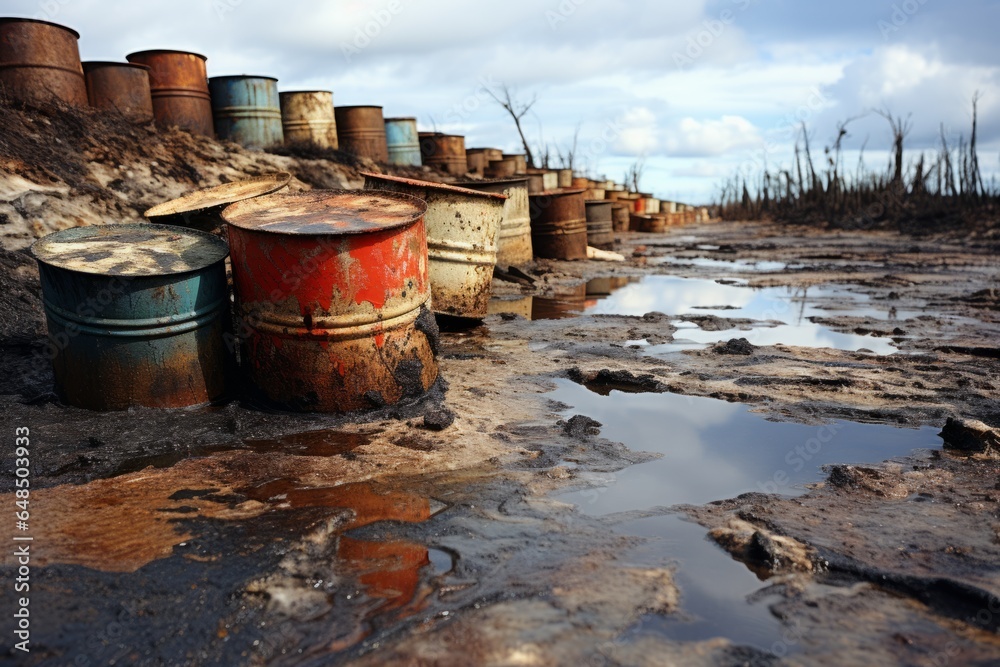 Oil gasoline pollution toxic industrial chemical waste environmental ...