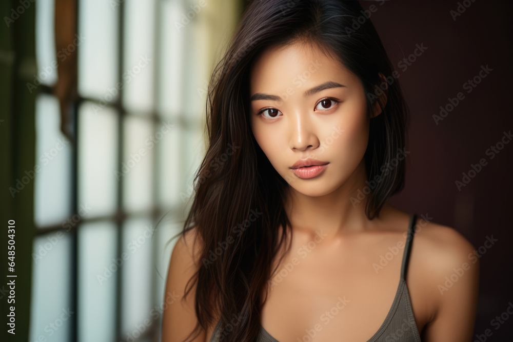 Foto de Beautiful Young Asian Woman Actor . Сoncept Asian ...
