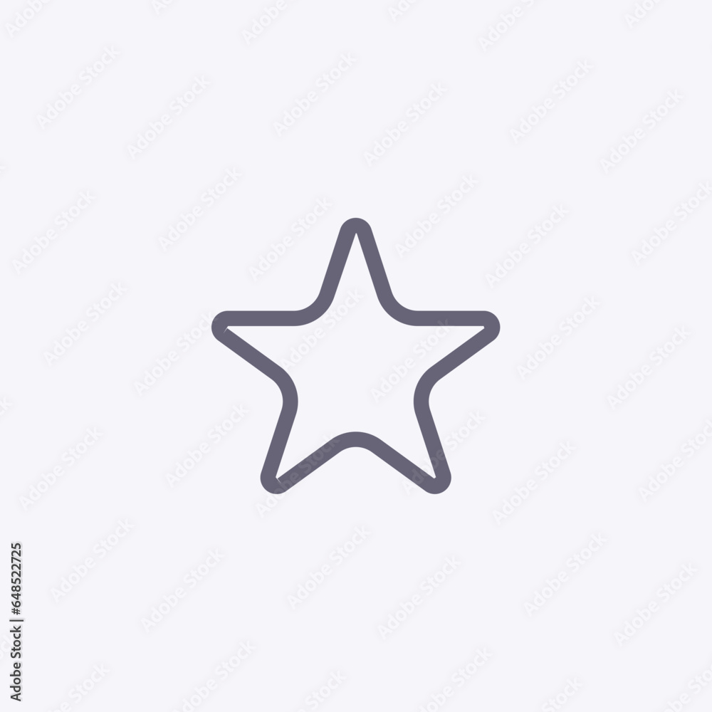 Elevate User Experience with Star and Favorite Icon: Ideal for UI, Web ...