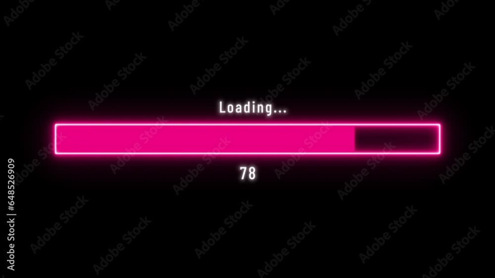 Vibrant Neon Loading bar downloading bar loading screen pixelated ...