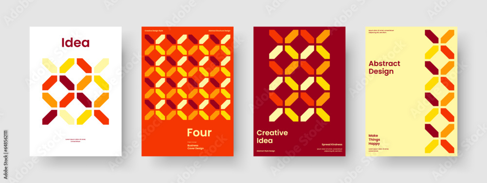 Abstract Book Cover Layout. Isolated Brochure Template. Creative Poster ...
