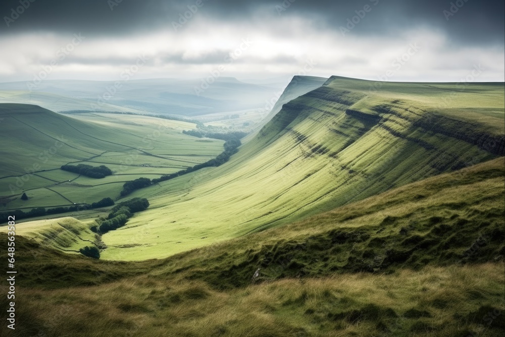 Brecon Beacons Landscape: Stunning View from Pen Y Fan of the Welsh ...