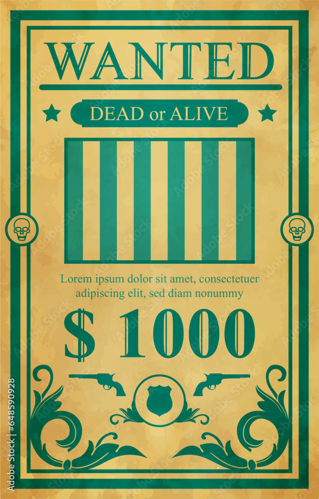 Wanted Pirates Poster Stock Vector | Adobe Stock