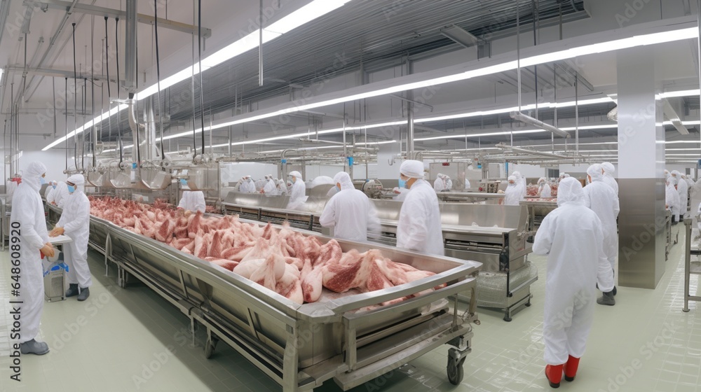 Frozen chicken meat processing Company Stock Photo | Adobe Stock