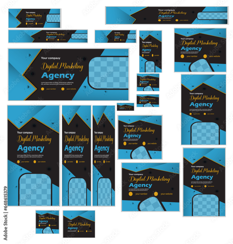 1, Moder Gradient Blue cover header background for website design ...