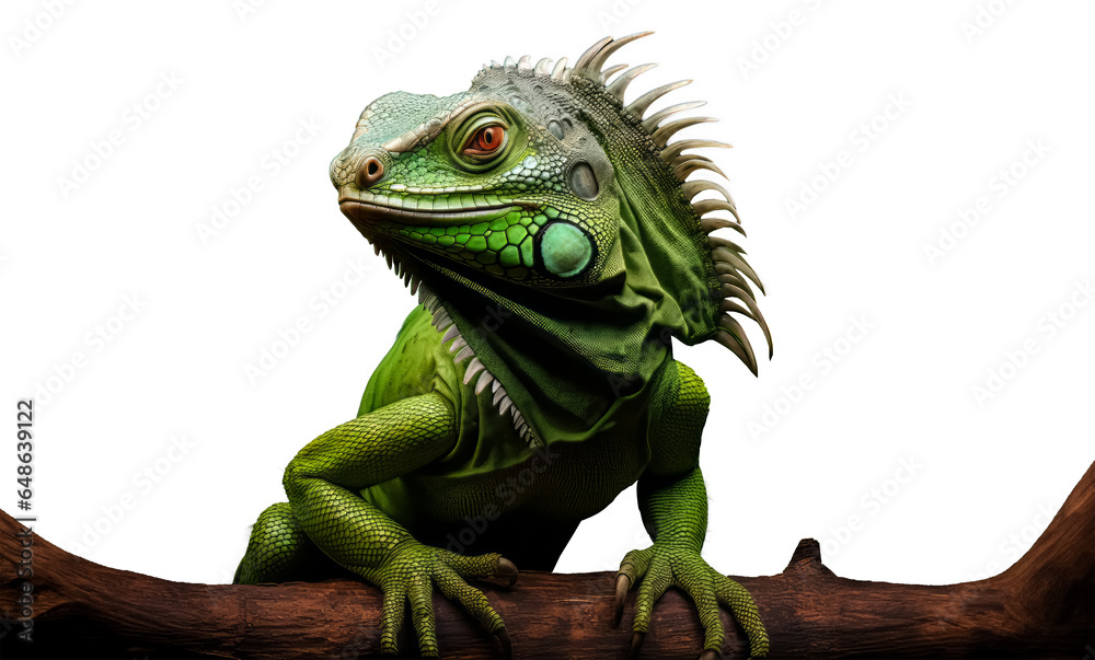 Up-Close with a big Lizard in Natural Habitat with PNG file Stock ...