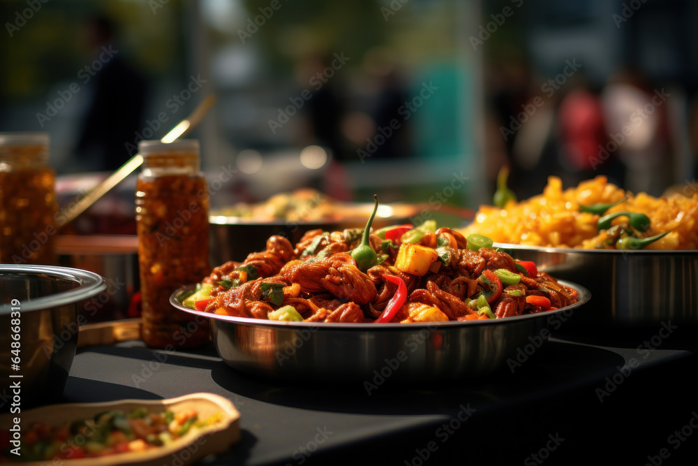 A multicultural food festival celebrating international cuisines and ...