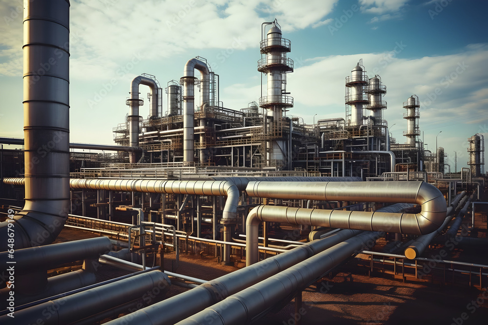 A Glimpse into the Oil Refining Process, Featuring Large Oil and Gas ...