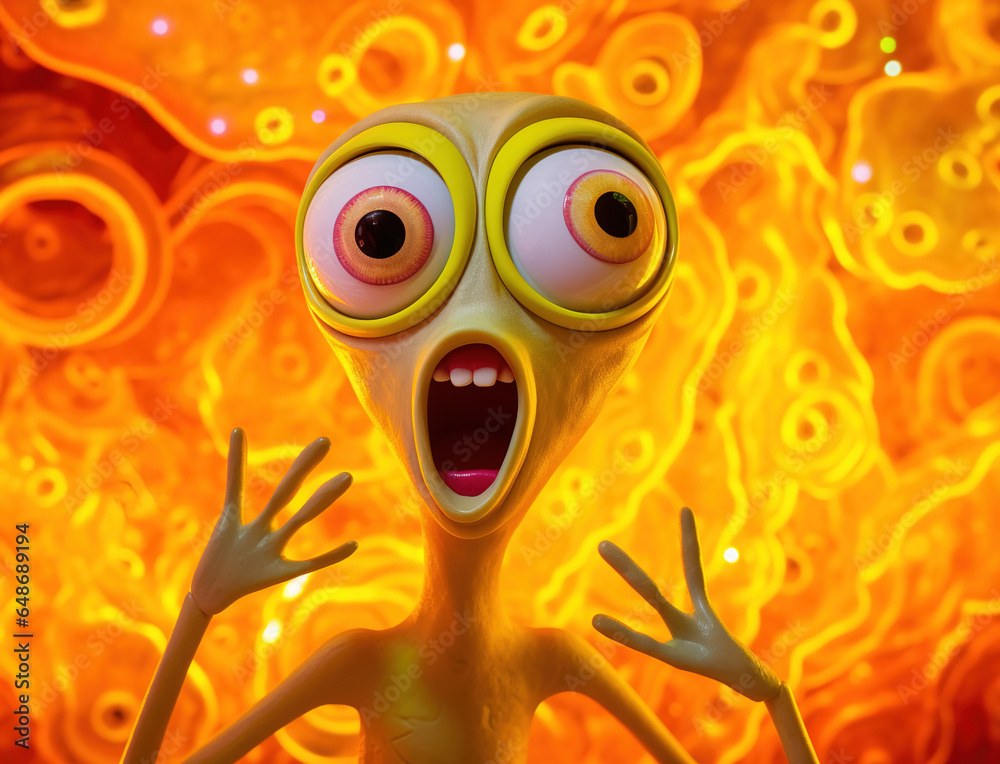 Shocked, scared or scared emoji with mouth wide open, eyes bulging and ...