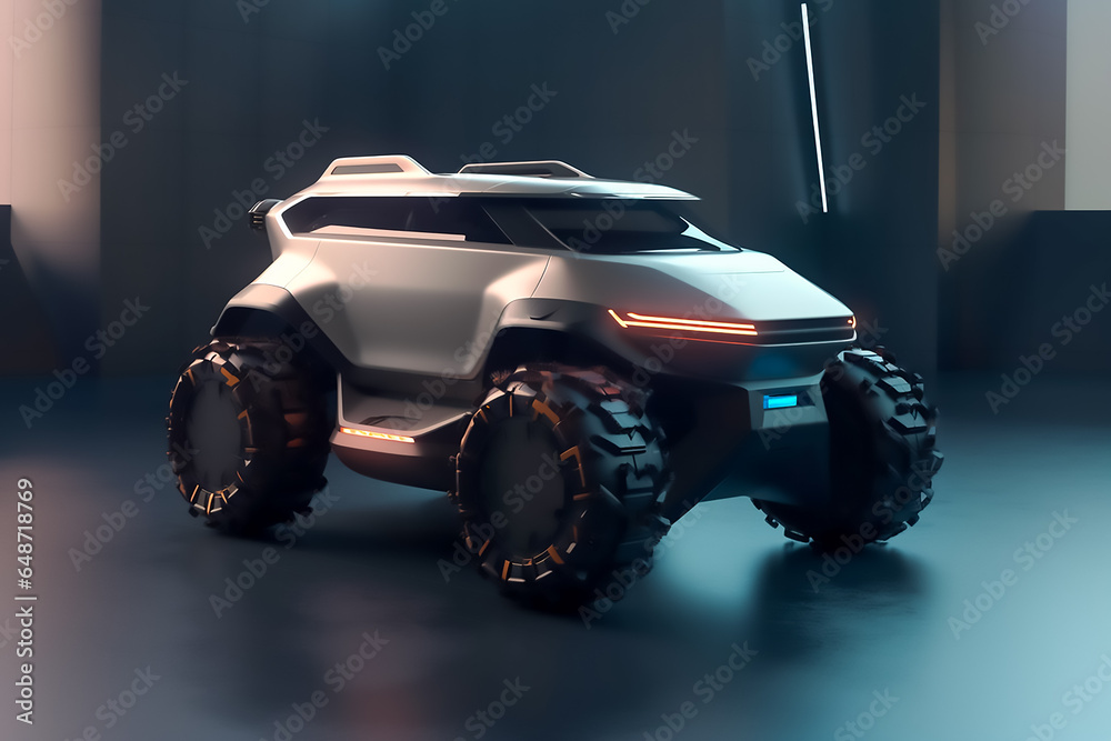 A futuristic cyborg multi utility vehicle concept, Generative AI image ...