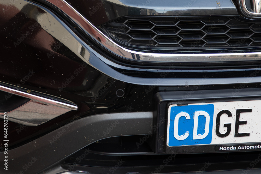 cd sign text Code vehicle registration diplomatic corps car license ...