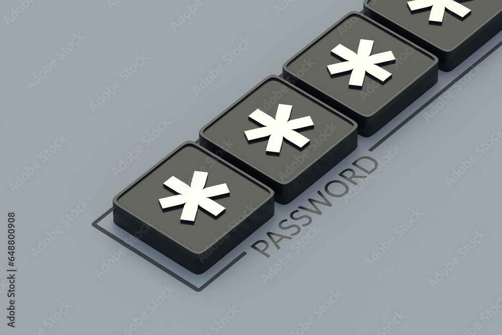 Security of personal data. Cyber attack. Secret code. Online ...