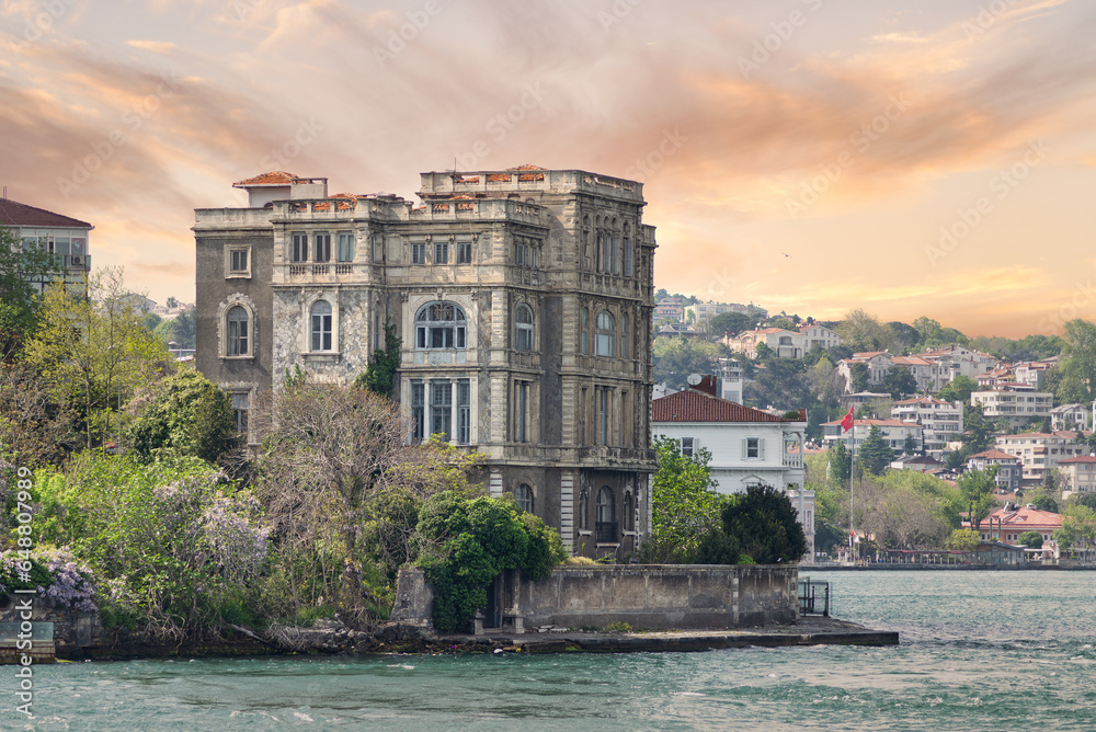 Zeki Pasa Yalisi, a traditional Turkish magnificent waterfront mansion ...