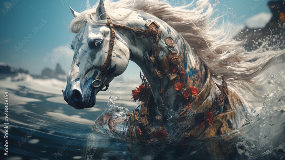 Explore the cultural significance of horses and divers in folklore ...
