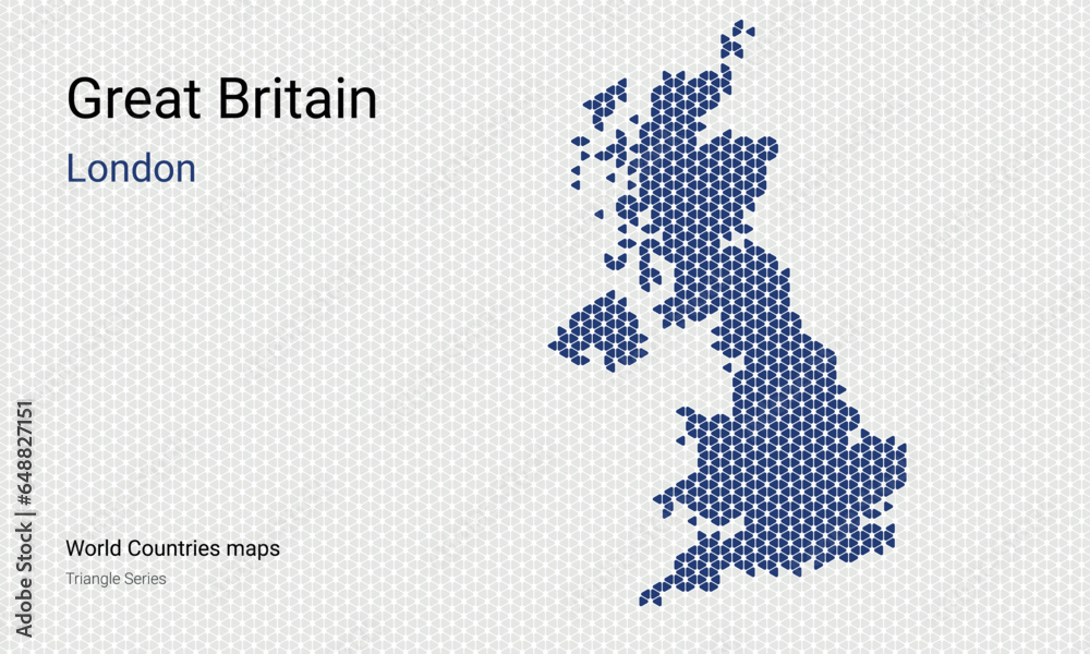 Creative map Great Britain. Political map. London. UK. World Countries ...
