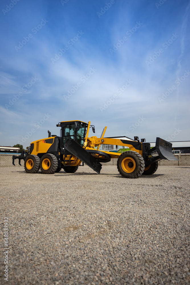 Large graders are primarily used for preparing asphalt bases and ...