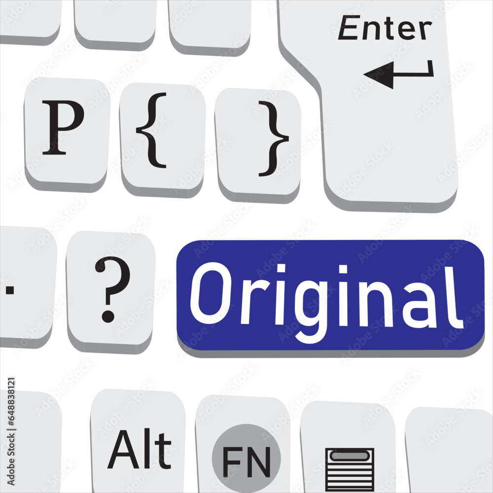 Concept meaning conveys a commercial message using graphics Keyboard ...