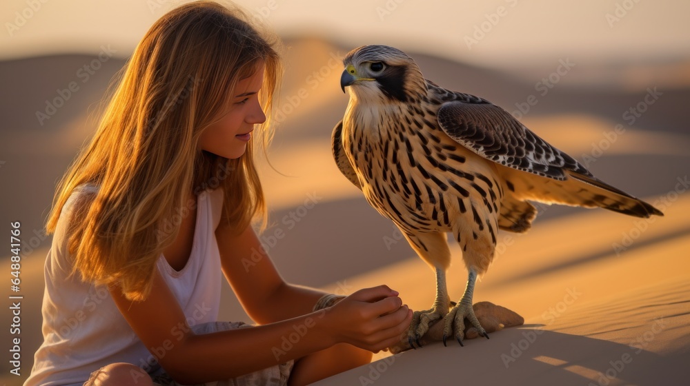 More prominent spotted falcon Clanga clanga with a youthful female ...