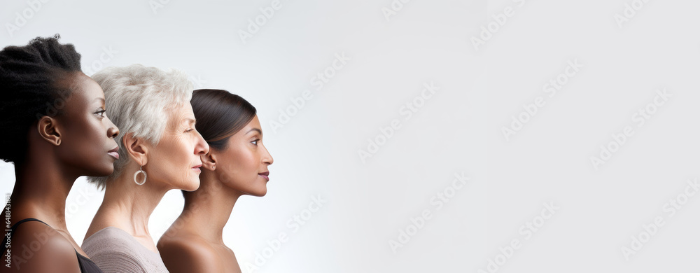 Women's Equality Day, Girls power, diversity, feminism, concept with ...