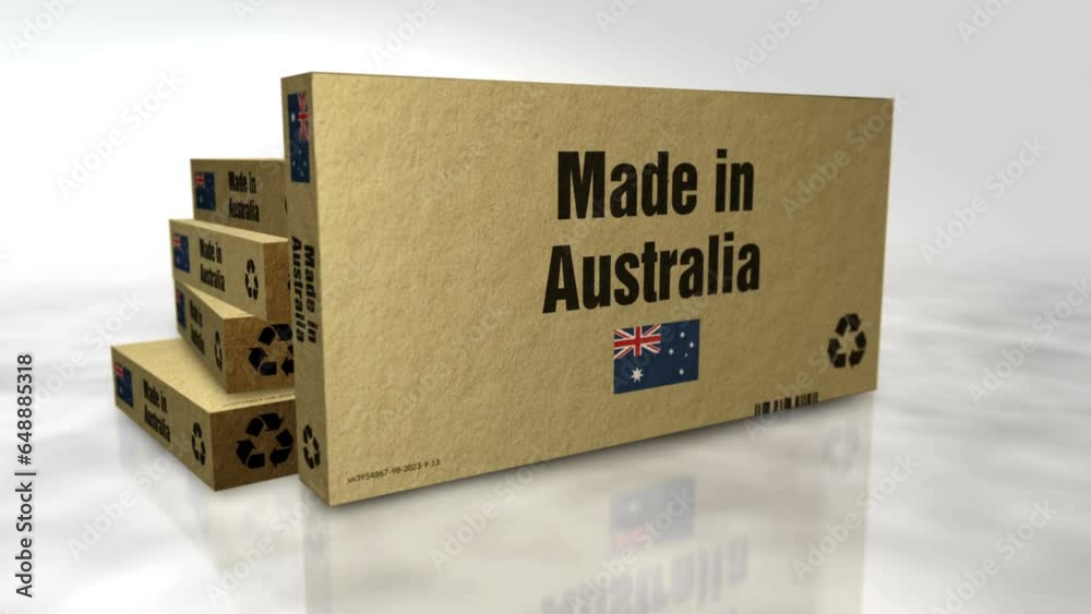 Made in Australia box production line. Manufacturing and delivery ...