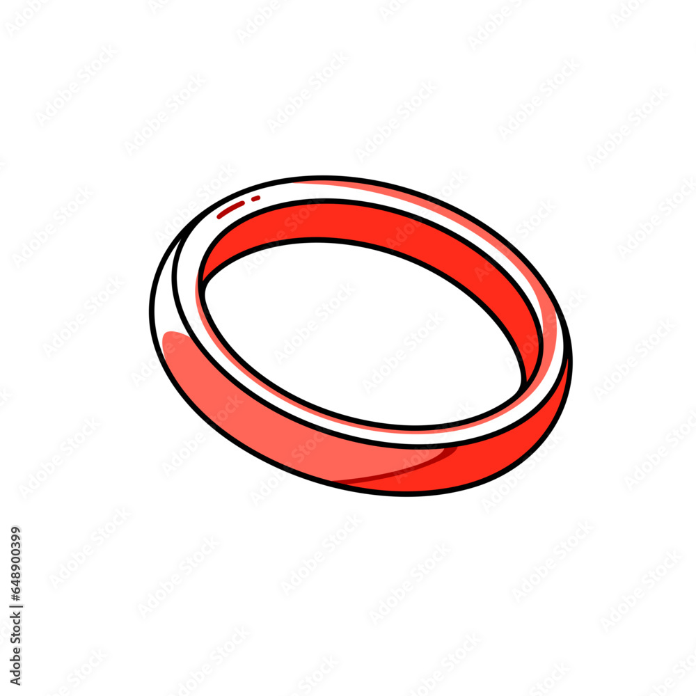 Focus Ring vector icon in minimalistic, black and red line work, japan ...