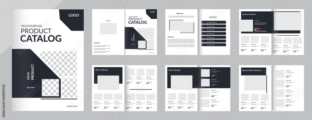multipurpose product catalog or catalogue design template ,print ready ...
