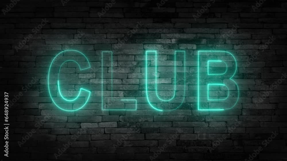 4K neon sign saying the word Open on a grey concrete wall background ...