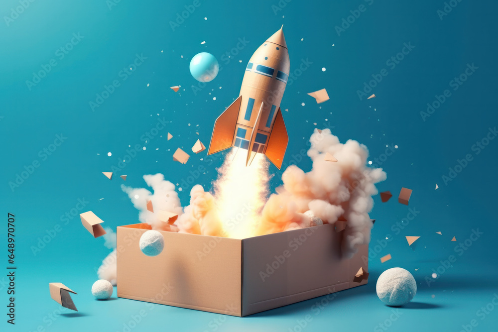 This handmade cardboard rocket ship transports kids to a world of ...