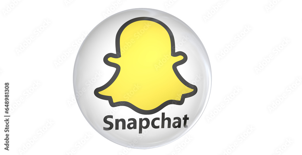 snapchat, social media 3D background design - visual design work, (3D ...