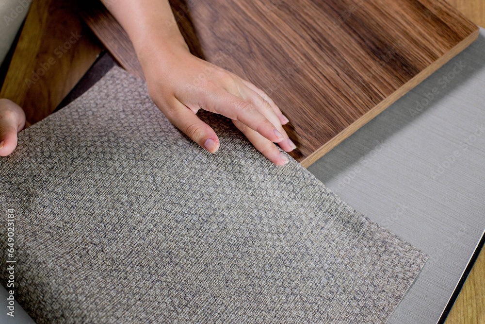 The choice of finishing materials for the design of the house project ...