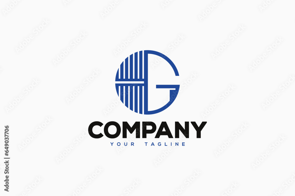 Letter G Logo Design - Lettermark Logo Template Stock Vector | Adobe Stock