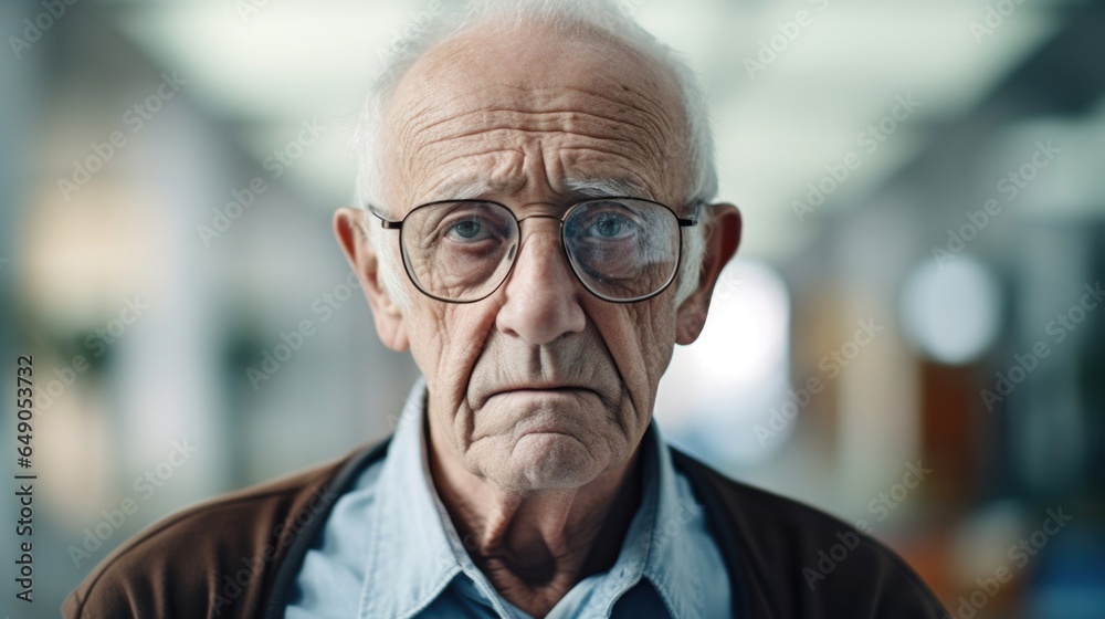 A sprightly old man in his 70s, his thinrimmed glasses perched atop his ...