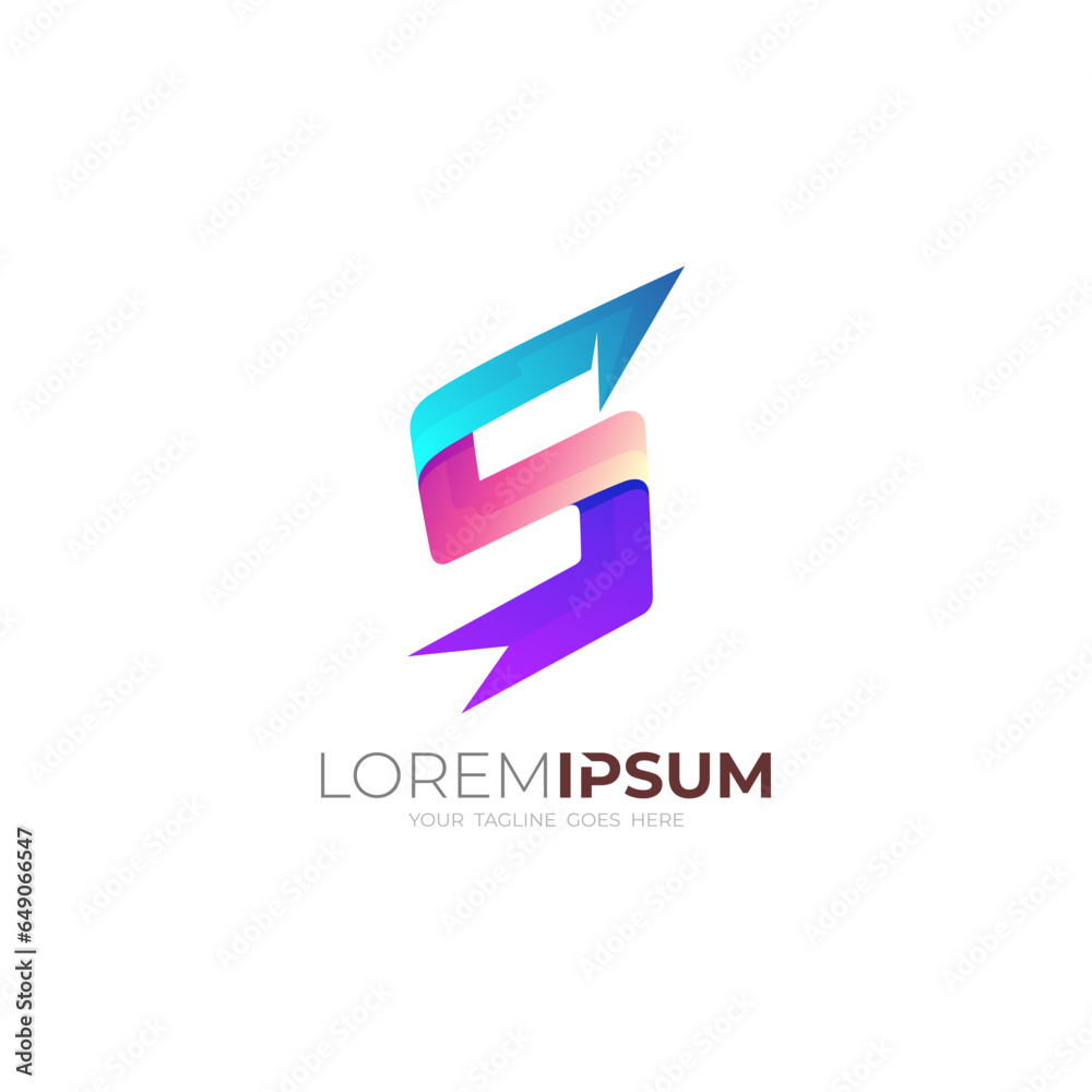 S icon template, Logo letter s, Logo s and arrow, Arrow logo that shot ...
