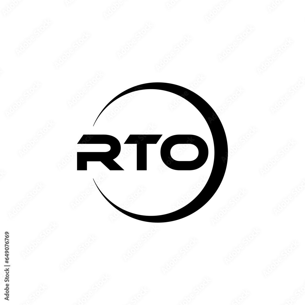 RTO Letter Logo Design, Inspiration for a Unique Identity. Modern ...