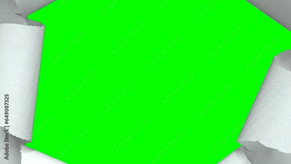 White Ripping Torn Paper opening Background/ 4k animation of a white ...