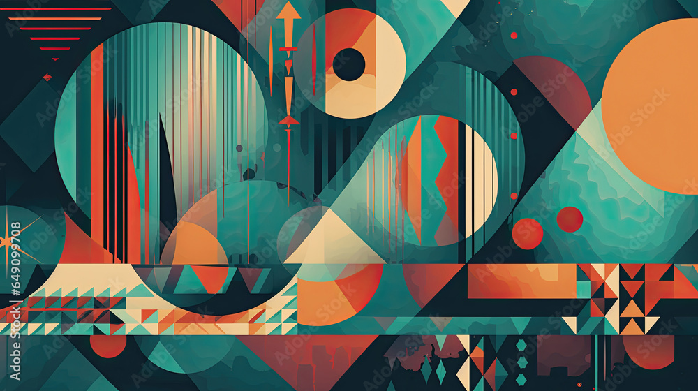 Complex abstract background with bold shapes Stock Illustration | Adobe ...