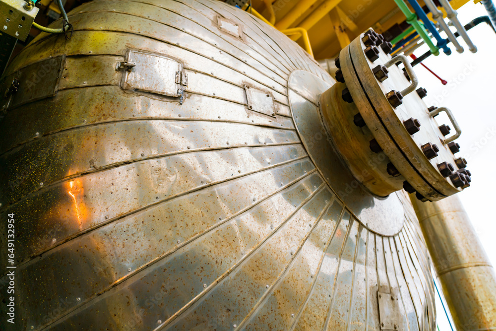 The heated encapsulated pressure vessel is protected by insulation to ...