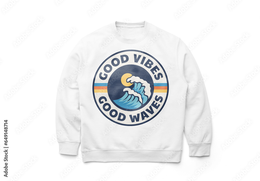 Mockup of customizable color sweatshirt with customizable color ...