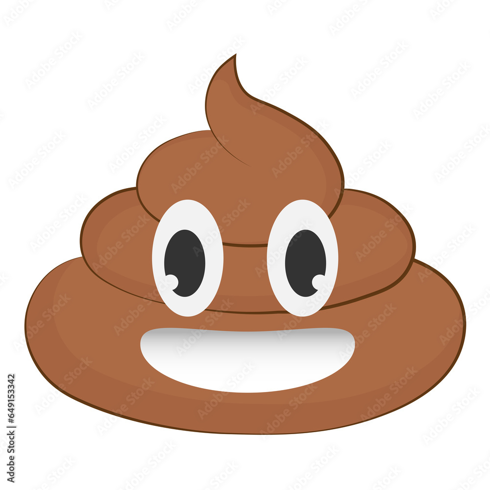 smile poo poo cartoon vector png Stock Illustration | Adobe Stock