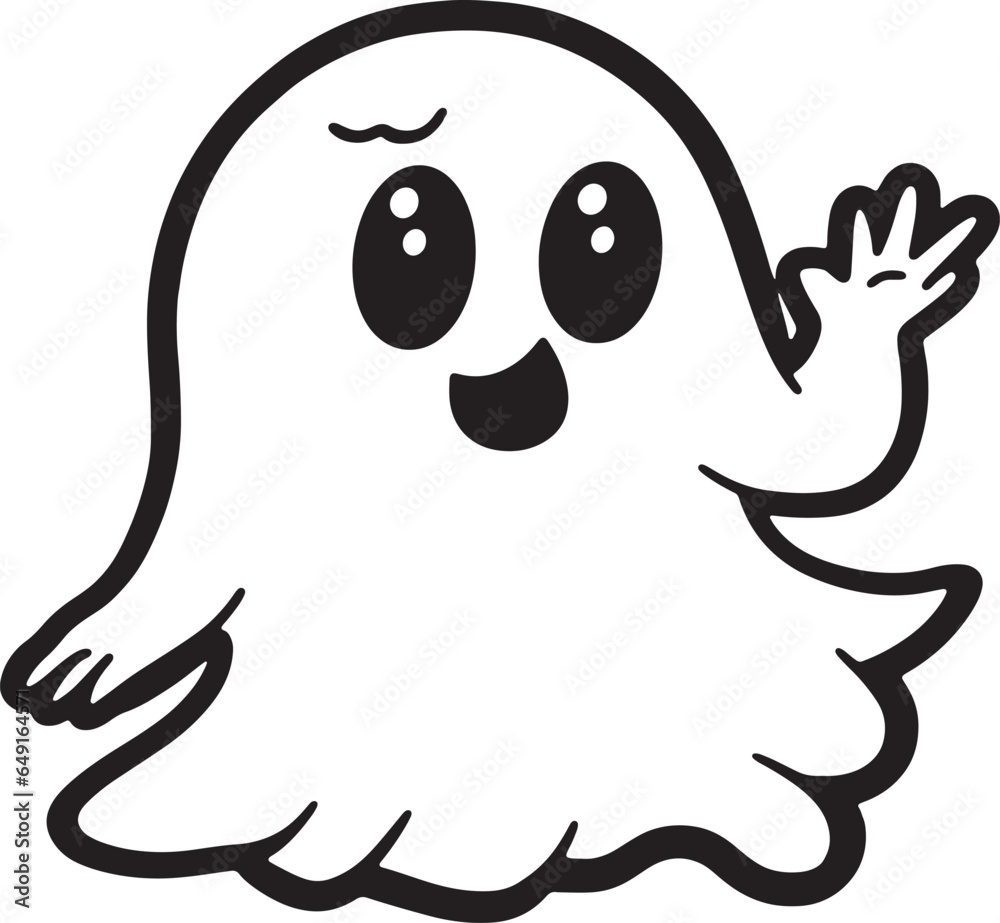 Halloween Cute Skeleton Ghost Skeleton creepy character scary creature ...