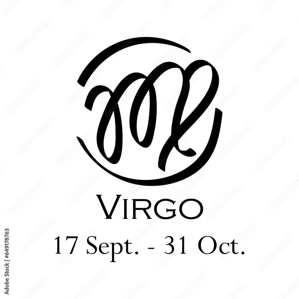 Virgo with name and dates. New horoscope with 13 zodiac signs. From ...
