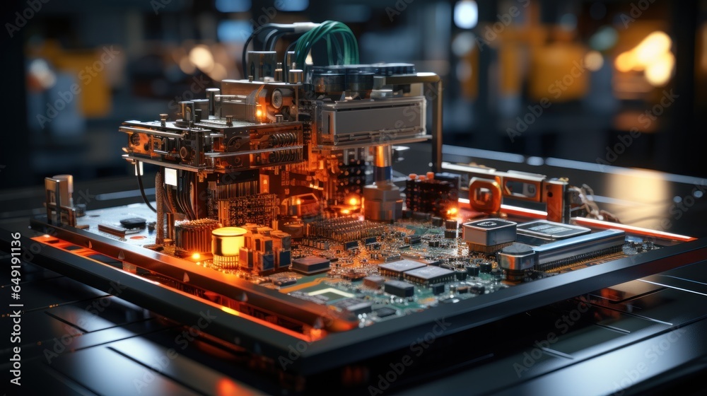 production automation with the help of high technology with accurate ...