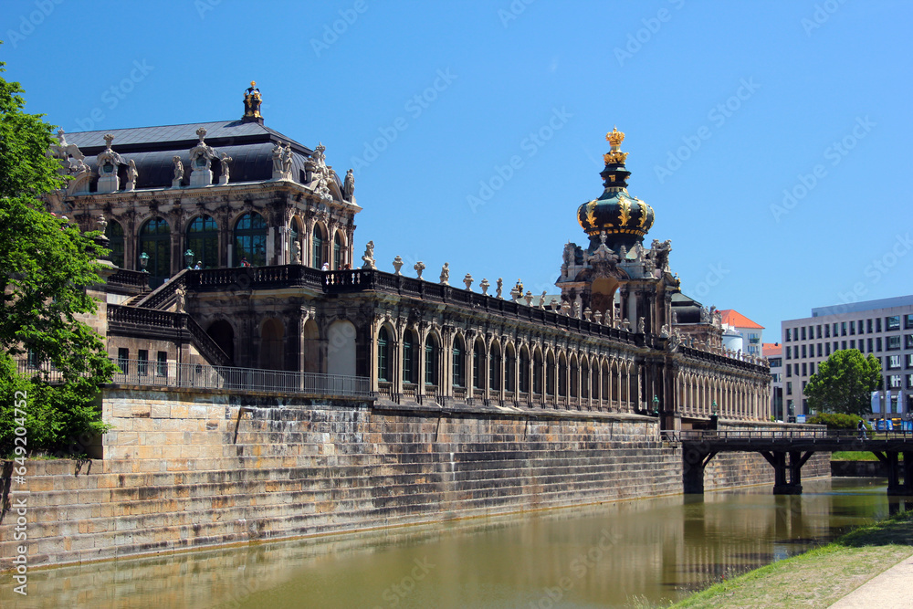 Dresden, Germany - June 3, 2023: Zwinger, a palatial complex of Baroque ...
