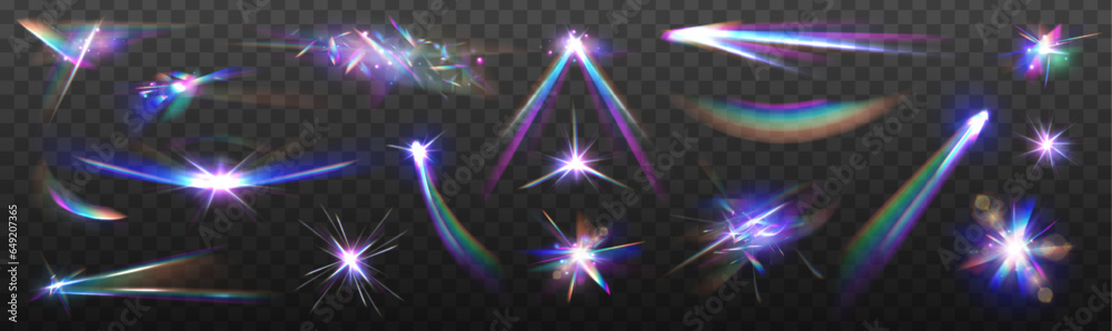 Light effect of rainbow retro film for use over photos as an overlay or ...