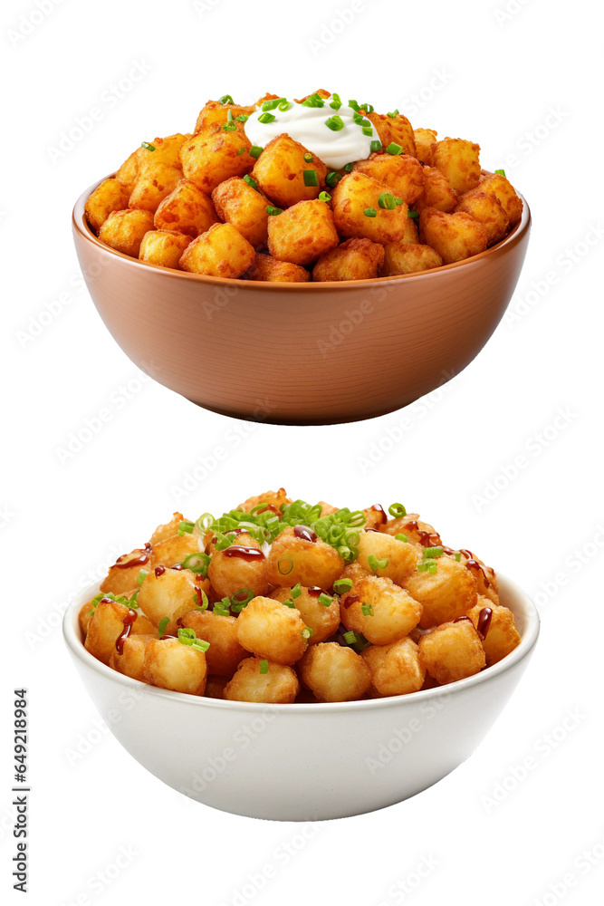 Tater Tot, transparent background, isolated image, generative AI Stock ...