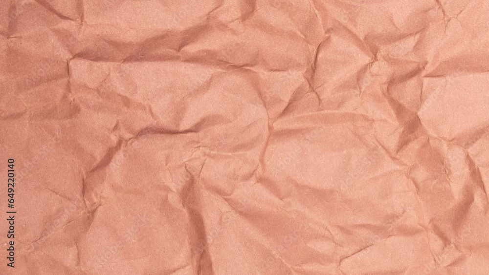 Stop Motion Paper Animation. Paper Texture Background. Crumpled Pink ...