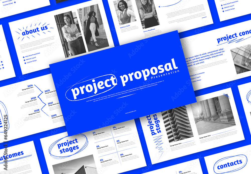 Creative Project Proposal Presentation Template Stock Template | Adobe ...