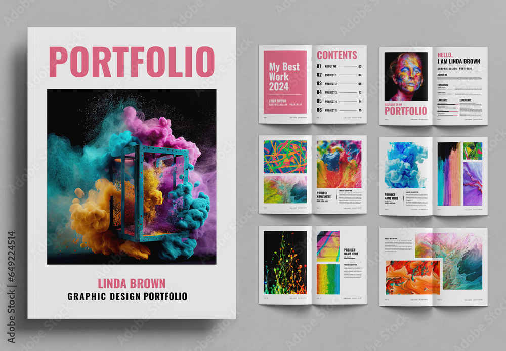 Portfolio Layout Stock Template | Adobe Stock