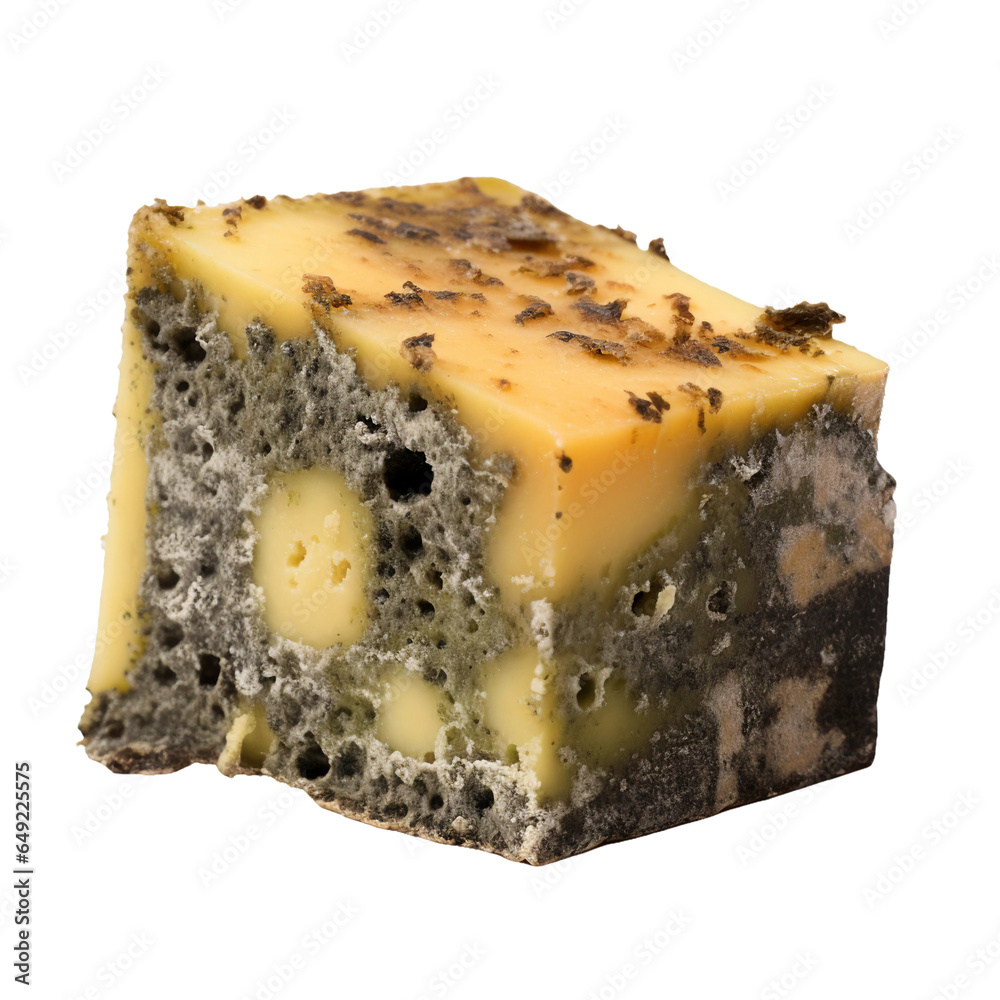 Moldy Cheese, transparent background, isolated image, generative AI ...